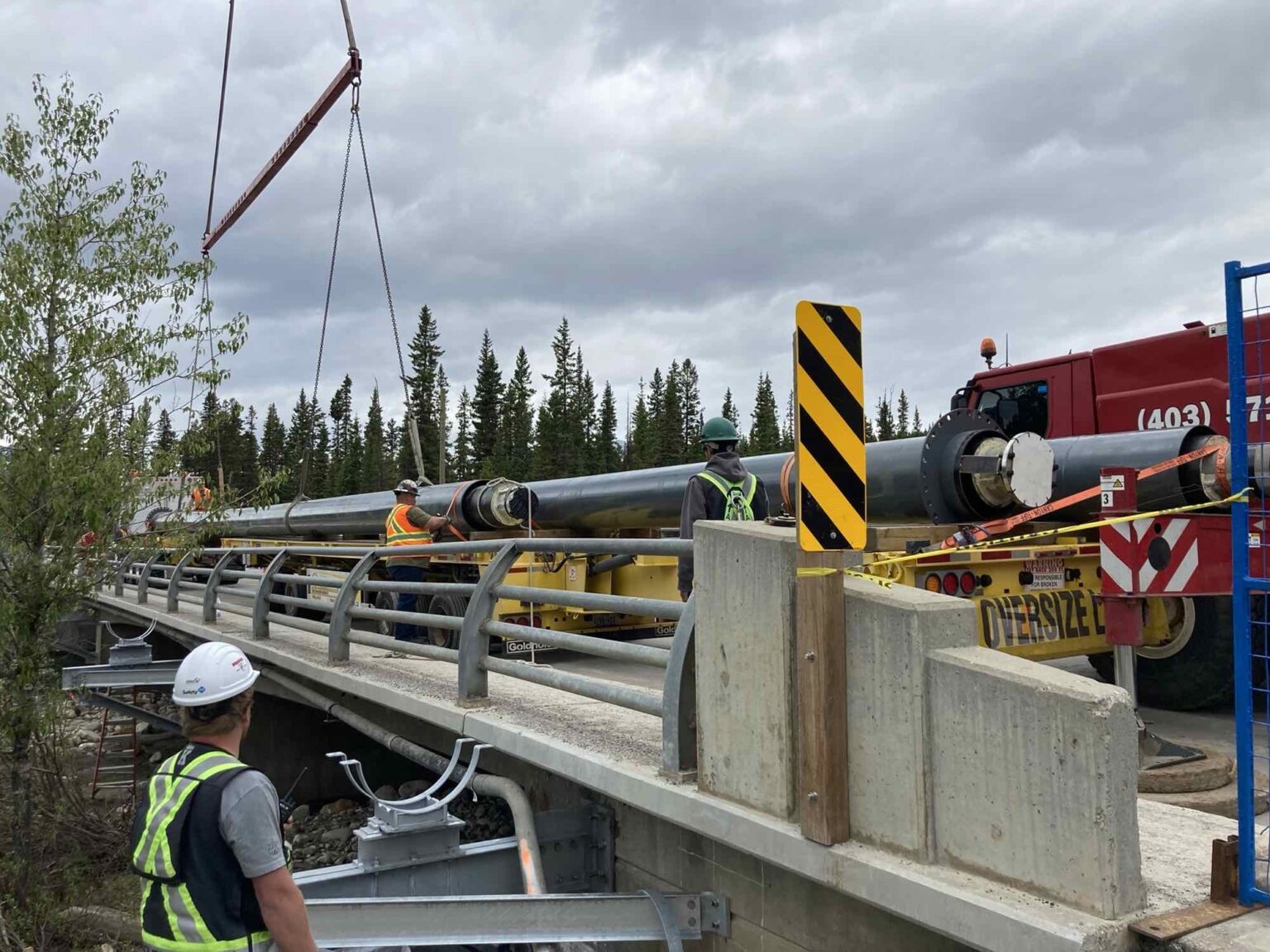 Pipestone Waterline Crossing at Lake Louise, Banff Park