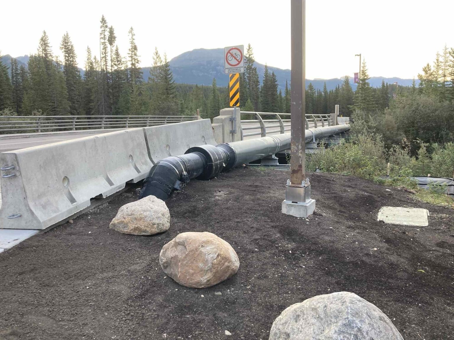 Pipestone Waterline Crossing at Lake Louise, Banff Park